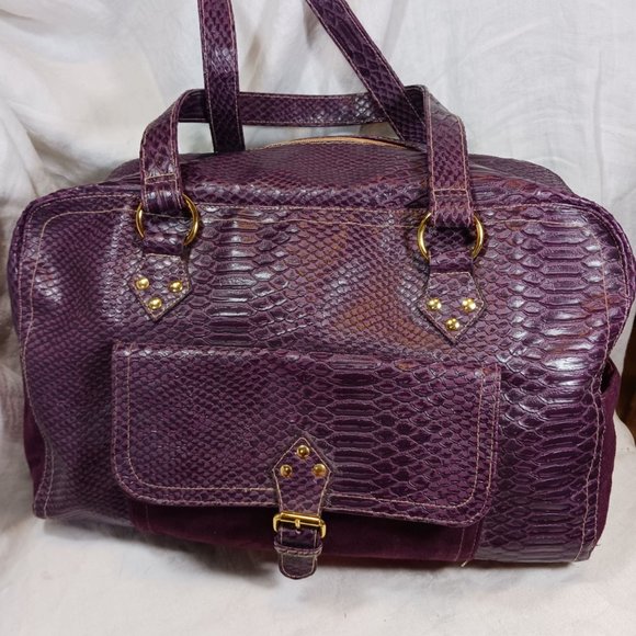 Elizabeth Arden | Bags | Elizabeth Arden Purple Plum Weekender Duffel ...